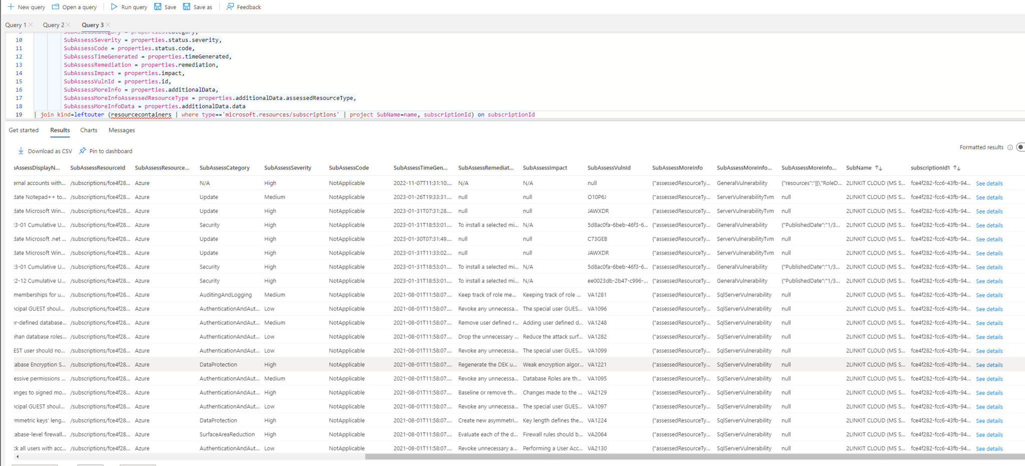 Automate Reporting of Defender for Cloud recommendations & Role Assignments with 35 different ...