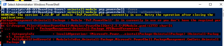 ERROR: Could not load type ‘Microsoft.Graph.Authentication.AzureIdentityAccessTokenProvider ...